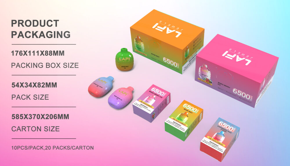LAFI Jewel 6500 Puffs 13ml E-liquid 5% Unique Crystal Diamond E ...