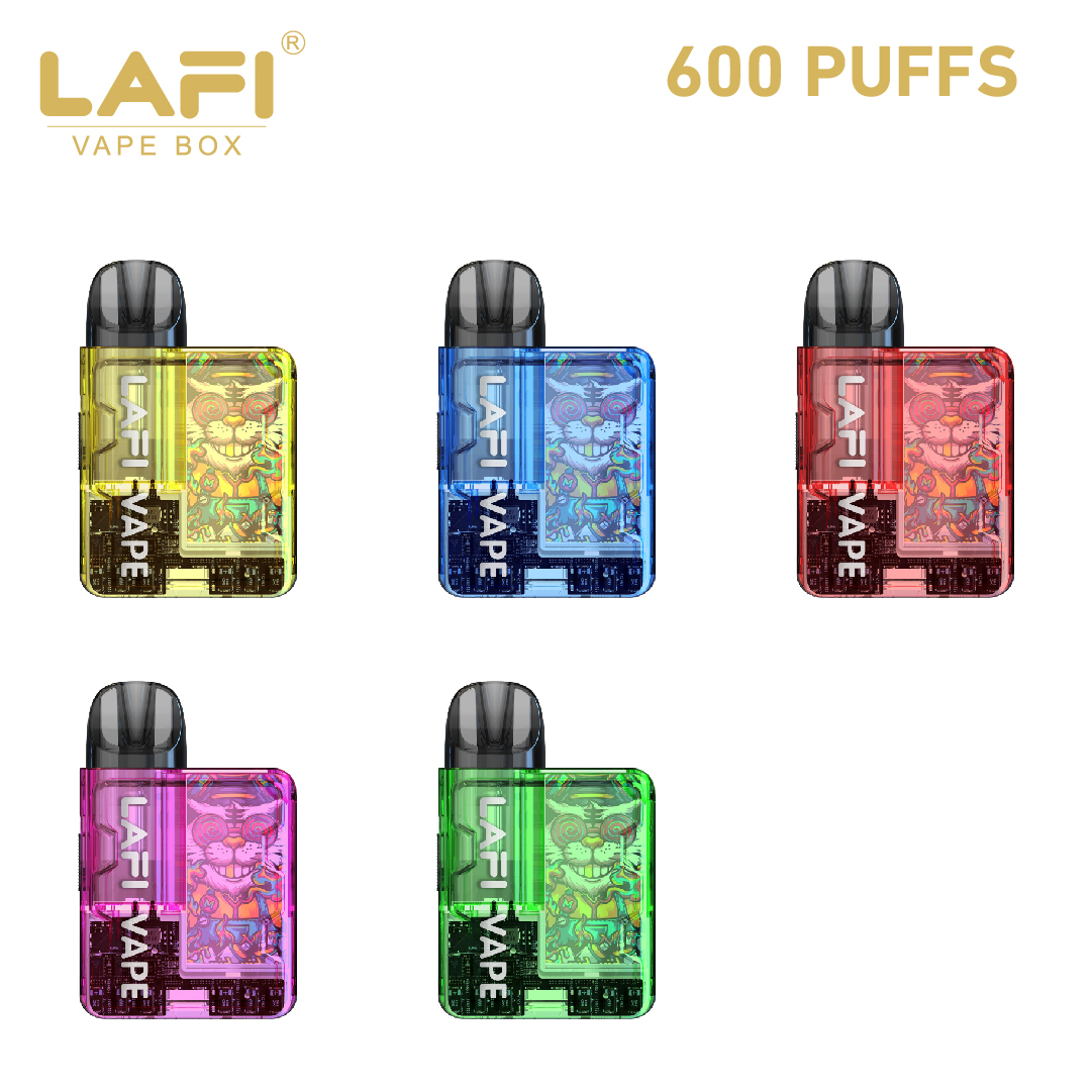 LAFI Crystal 3ml Pod 600puffs Refillable Vape TPD Standard E-Cigarette ...